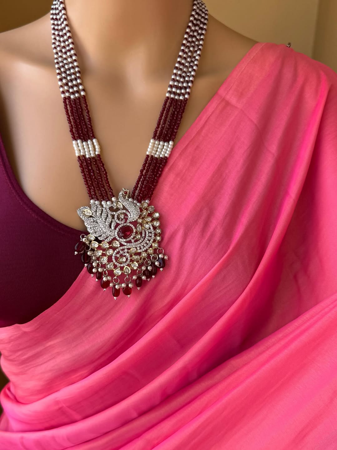 LOUTUS PINK DUAL TONE MALAI SILK PLAIN SAREE – Theja Couture